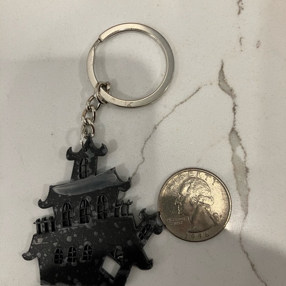 no brand | Accessories | Halloween Black Haunted House Keychain | Poshmark